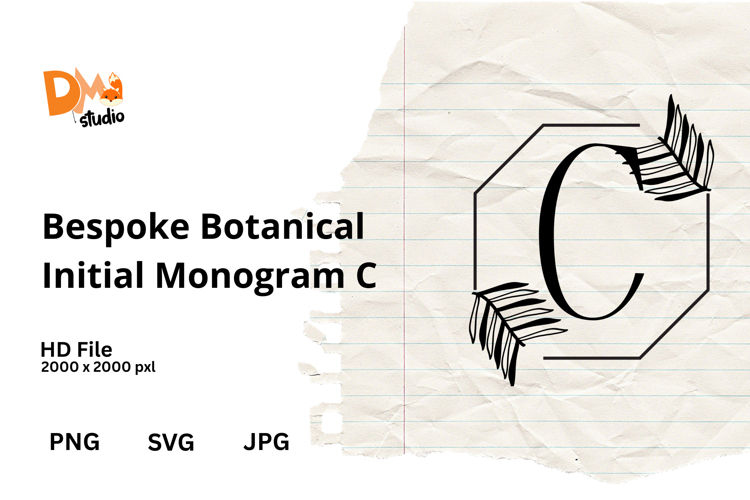 Bespoke Botanical Initial Monogram (6068386)
