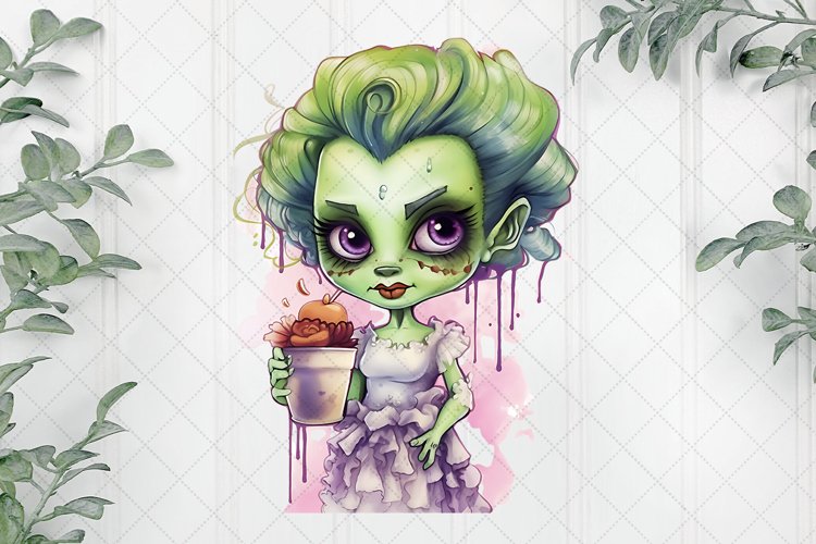 Cute Halloween Watercolor Sublimation (2747208)