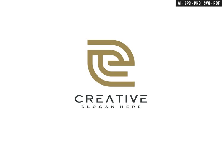 initial letter E logo vector design (2098074)