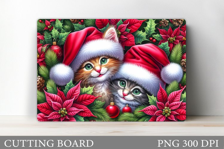 Christmas Cats Cutting Board. Christmas Cutting (4515000)