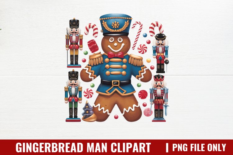 Gingerbread Man Clipart PNG (4831905)