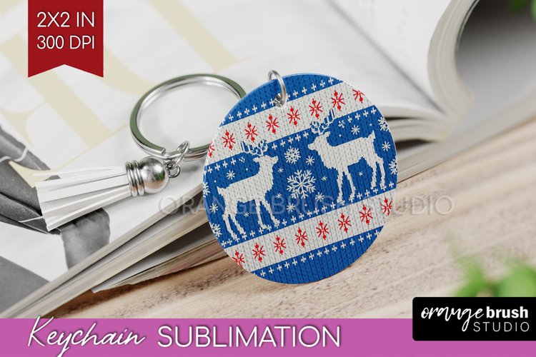 Nordic Christmas Keychain PNG - Winter Keychain (4844859)