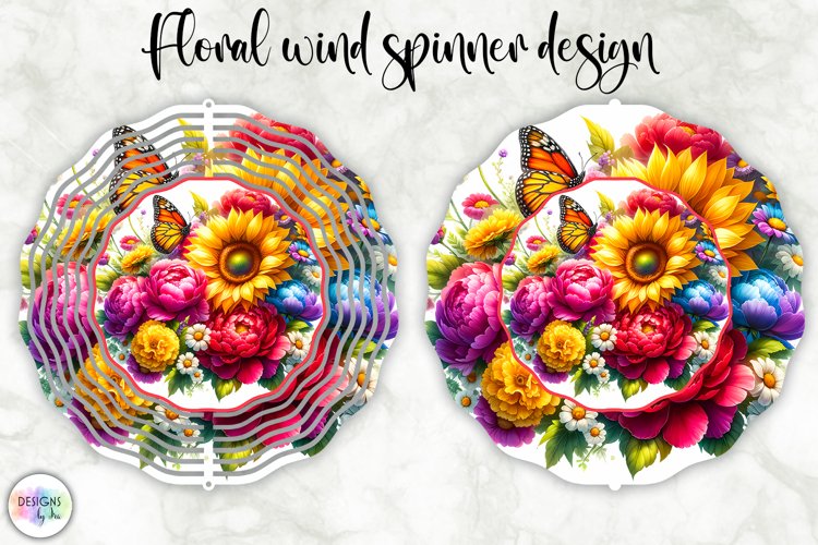 Spring Flowers Wind Spinner | Wildflowers Wind Spinner Print