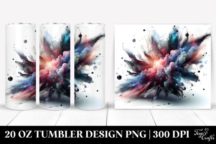 Abstract Glossy Cosmos Tumbler | 20 Oz Tumbler
