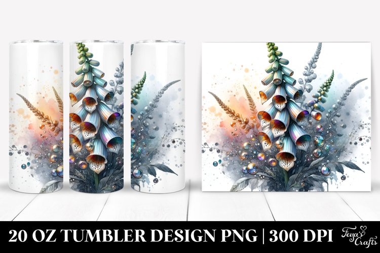 Abstract Shiny Foxglove | 20 oz Tumbler