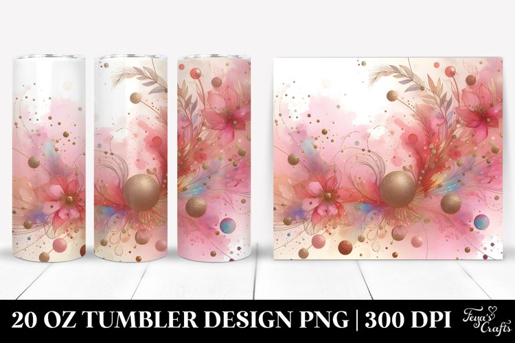 Colorful Pinkish Metallic Insertions | 20 Oz Tumbler