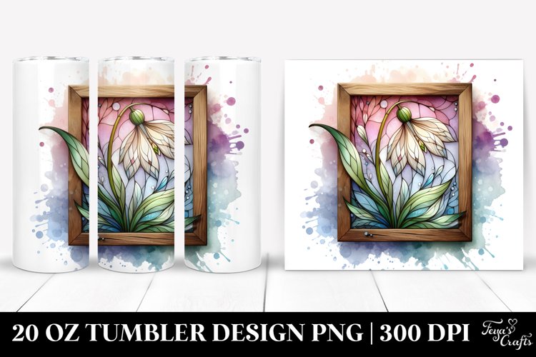 Wooden Snowdrop Frame