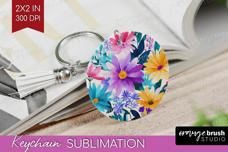 3D Flowers Keychain PNG - Summer Keychain (5853884)