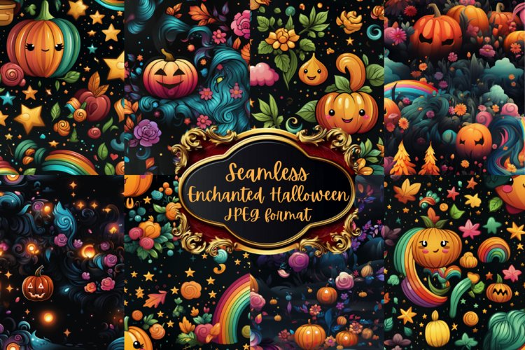 Enchanted Halloween Seamless Digital Paper