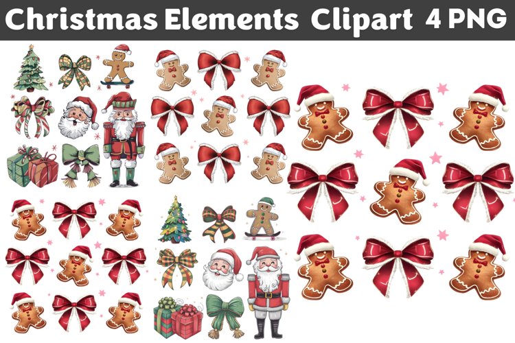 Christmas Elements Clipart PNG (4650658)