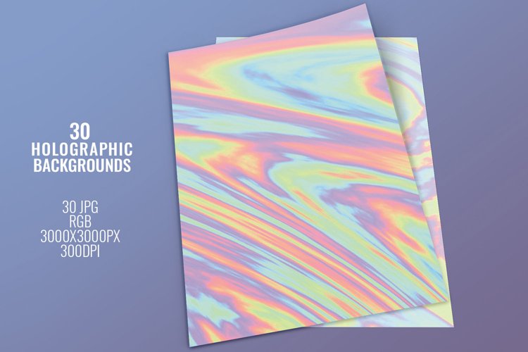 30 Holographic Background Textures JPG