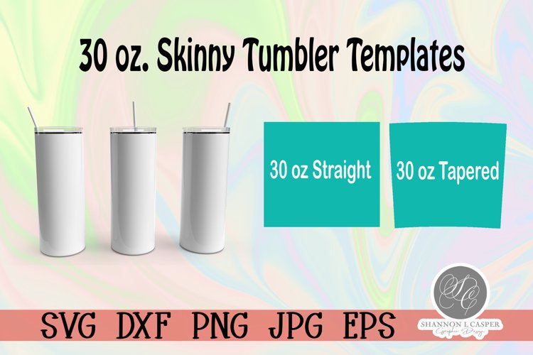Skinny Tumbler Template Size
