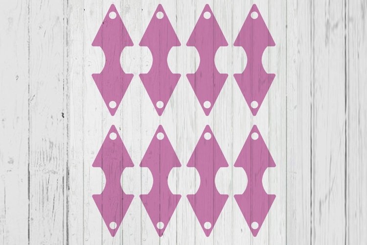 Triangle fold over jewelry display card packaging (1329142)