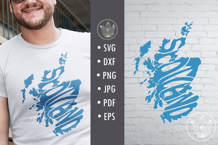 Scotland SVG cut file in the country shape