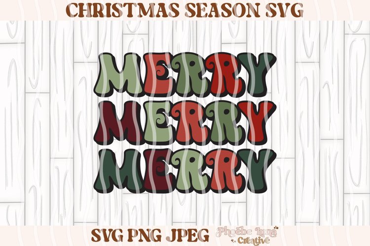 Merry SVG, Christmas SVG, Holidays SVG, Santa SVG (2103715) | Vectors ...