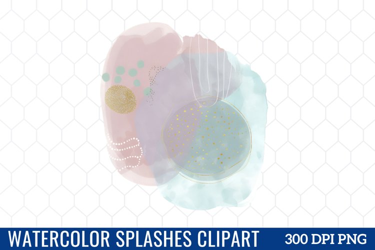Watercolor Splashes Clipart (3488243)