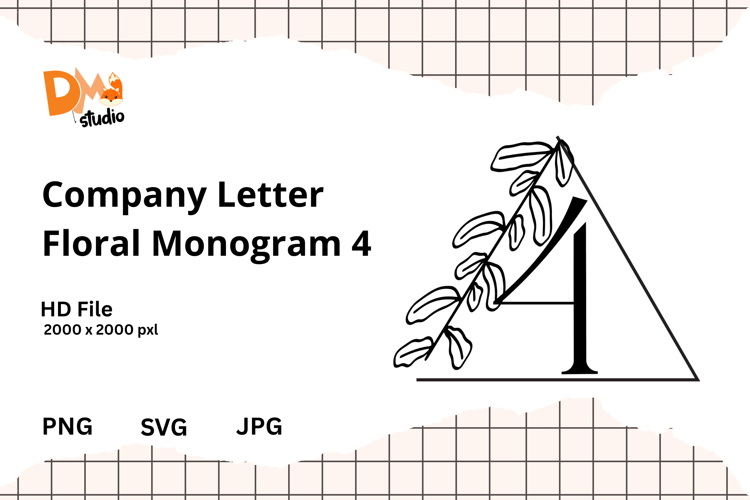 Company Letter Floral Monogram (6052920)