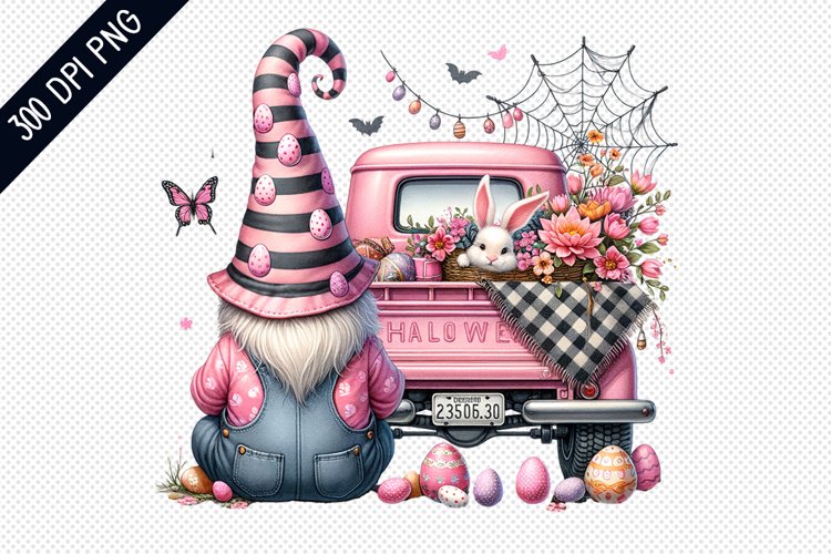 Easter Day Gnome - Sublimation Clipart PNG Design