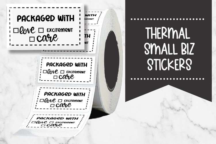 Packaged With Love Thermal Stickers