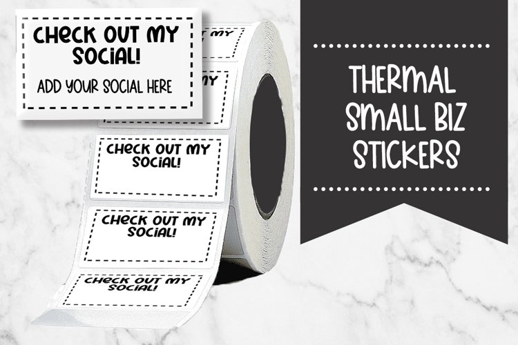 Social Call Out Thermal Stickers