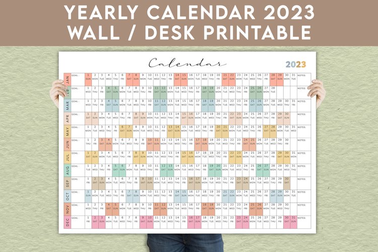 2023 Wall Calendar planner, Large Calendar, Giant (2324361)