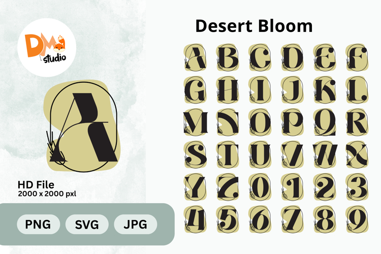 Desert Bloom Monogram (6104195)