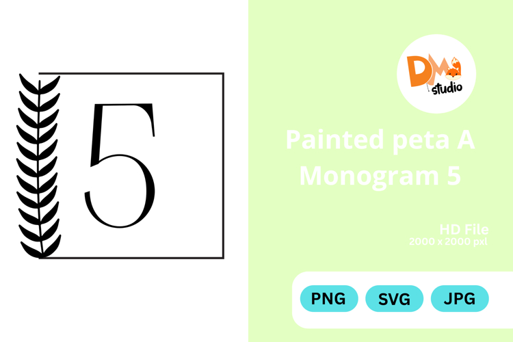 Painted Peta Monogram (6058931)