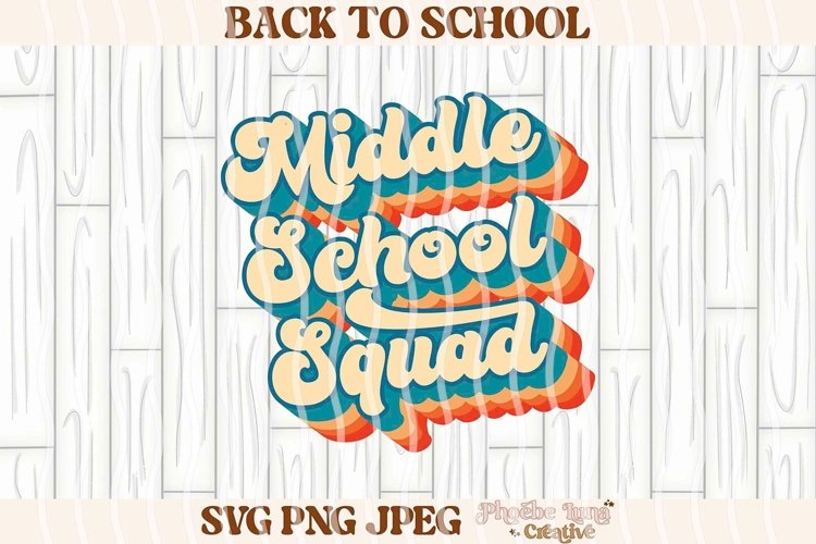 Middle School squad SVG, Back to school SVG (2011810) | Vectors ...