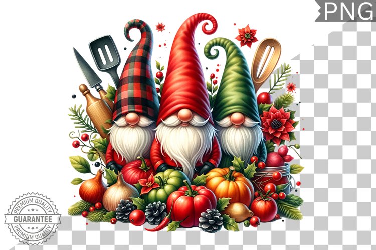 Christmas Gnome Sublimation Clipart