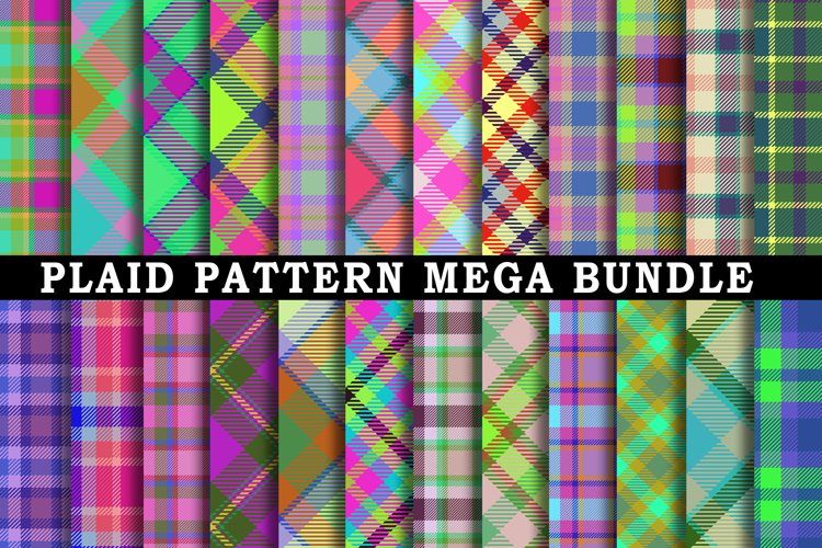 Plaid Pattern Digital Paper Bundle