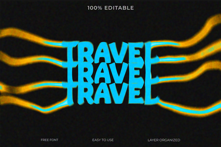 Modern Liquid Wave Distorted Text Effect