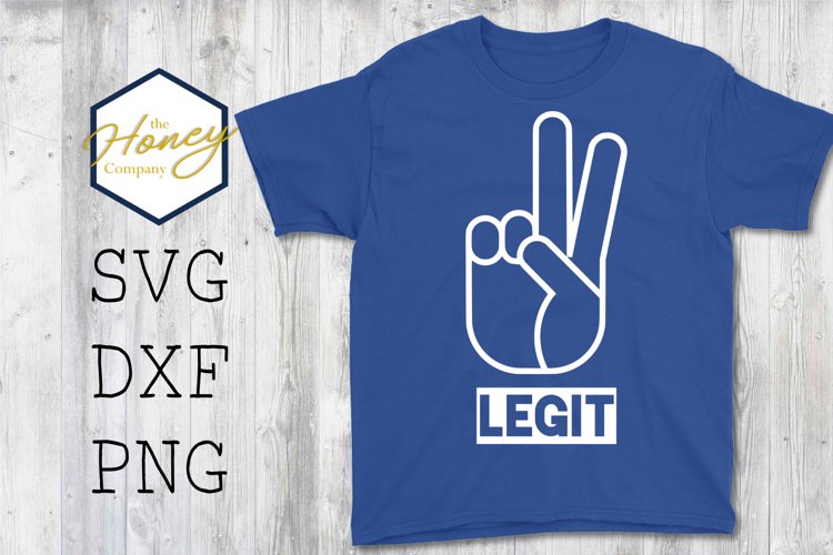 Too Legit SVG PNG DXF Two Hand Silhouette Cricut File