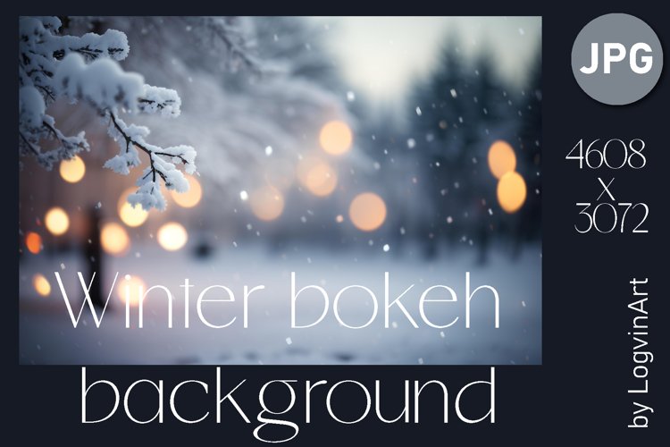 Winter bokeh backgrounds | JPG