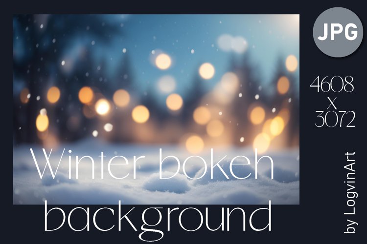 Winter bokeh backgrounds | JPG