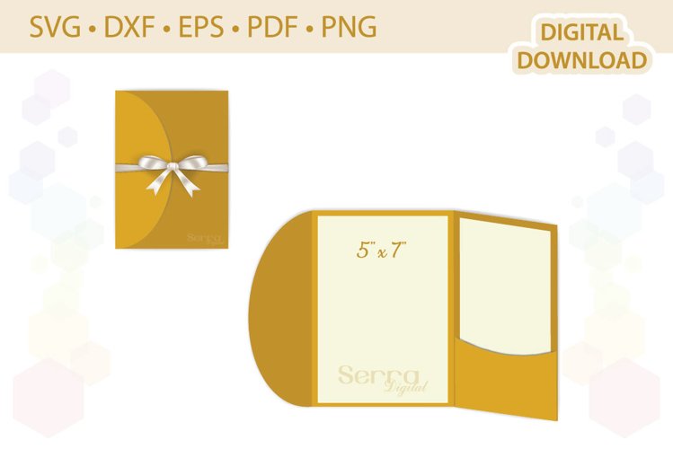 Tri fold 5 X 7 Invitation Template svg dxf 477703 