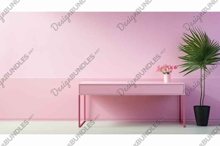 stylish pink desk (4536640)