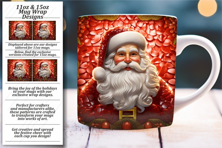 Merry and Bright: 3D Inflated Puff Mug Sublimation