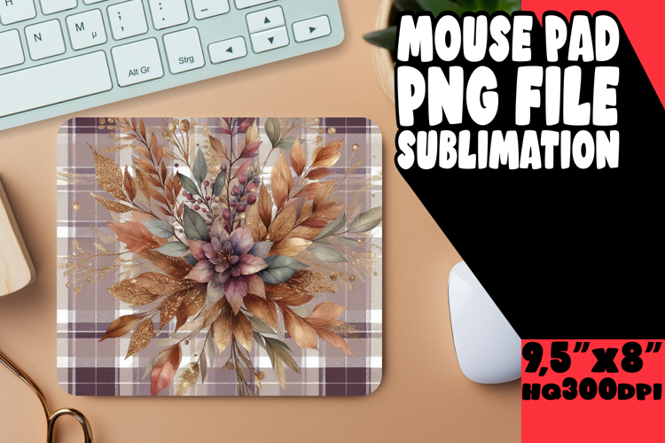 Timeless desk PAD Classic Design, Autumn Flower