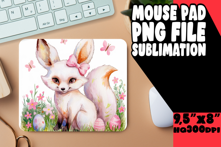 Whimsical Desk Mat Sublimation PNG, Cute Easter (5398191)