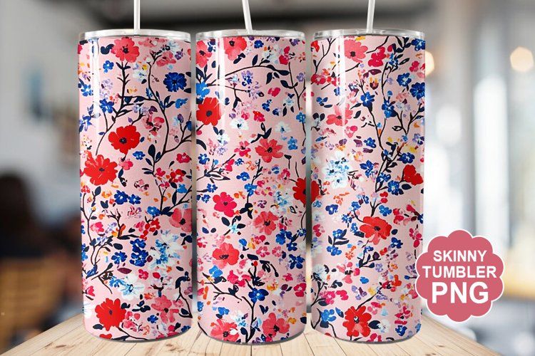 Floral Pattern Tumbler | Floral Tumbler Wrap