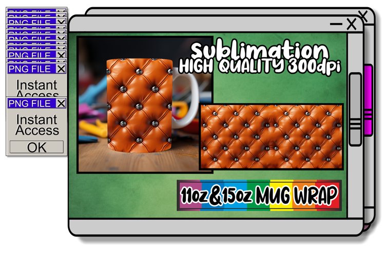 Minimalist 3D Raised Pattern Mug Sublimation