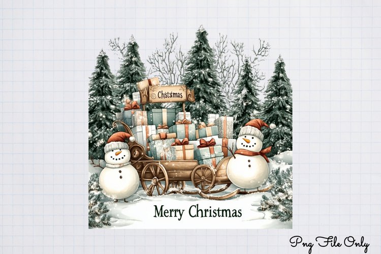 White Rustic Christmas Clipart PNG (4827038)