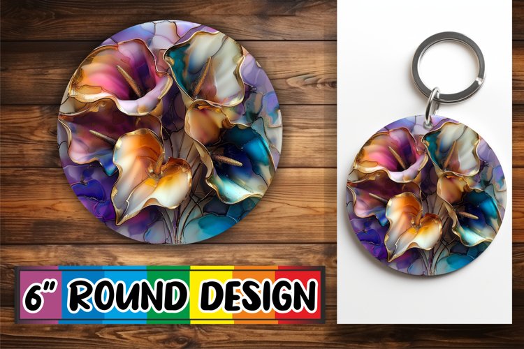 Elegant 3D Petal Sublimation Tokens