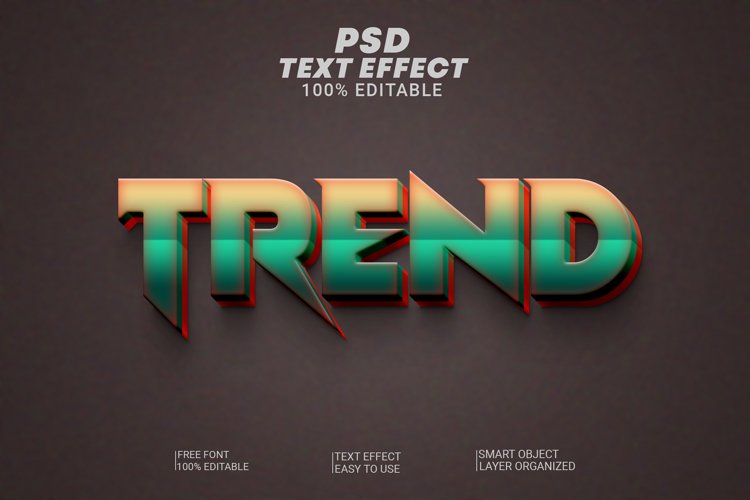 Trend 3d Editable Text Effect Style (2668039)