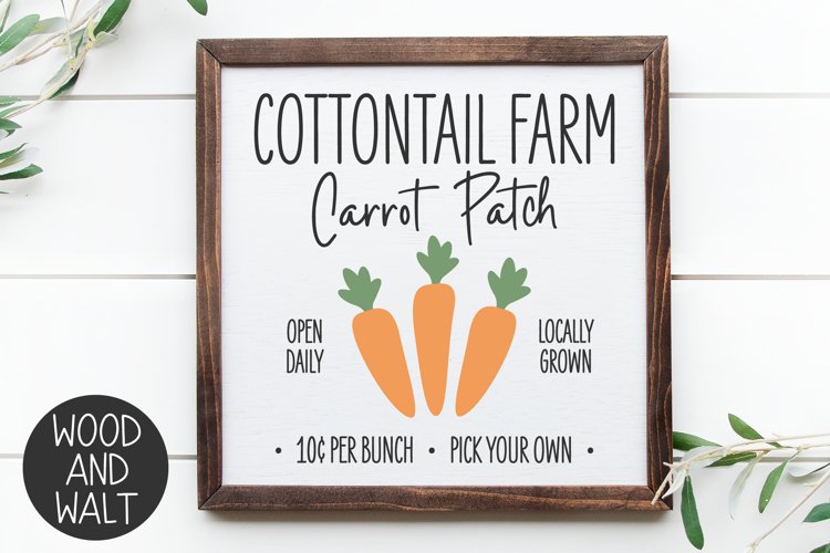 Cottontail Farm Carrot Patch SVG | Easter Cut File (1269168) | Cut ...