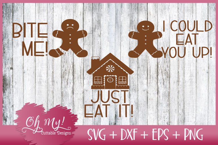 Gingerbread Phrases - SVG DXF EPS PNG