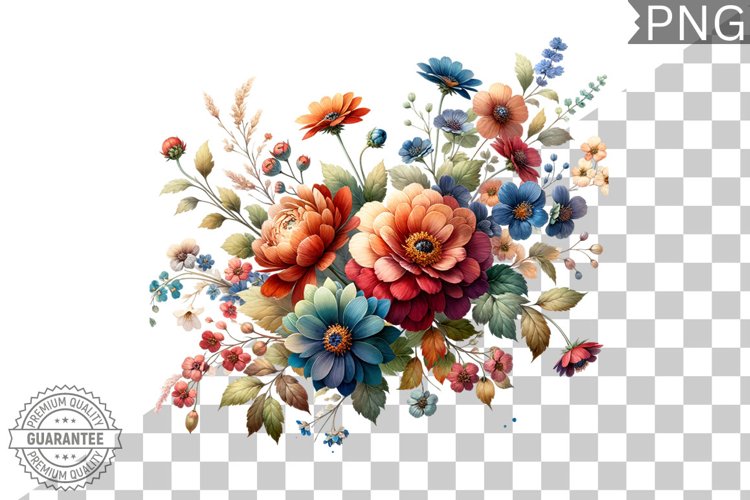 Flowers Sublimation - Clipart PNG Design