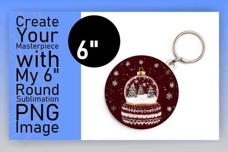Gorgeous Circle Design Keychain Template , Holiday (5009892)