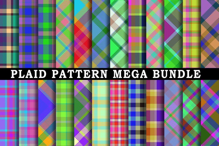 Plaid Pattern Digital Paper Bundle