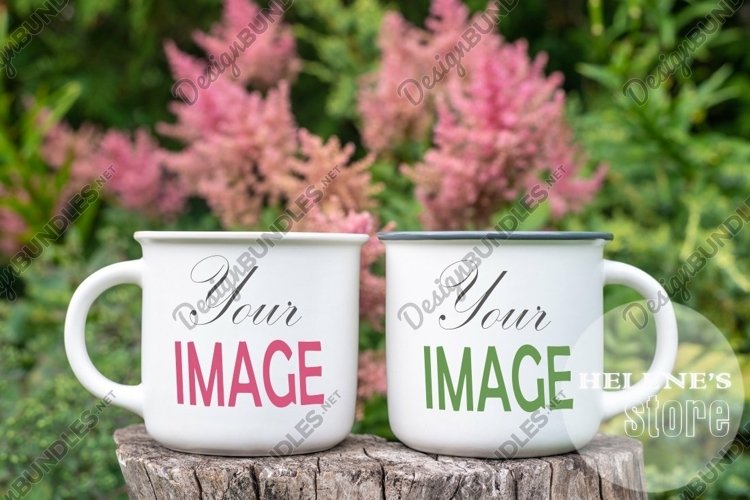 Two mug mockup |2 White mug mock up | JPEG